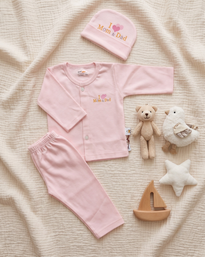 Newborn Cap Night Suit – Complete Sleepwear Set – Little Hoories