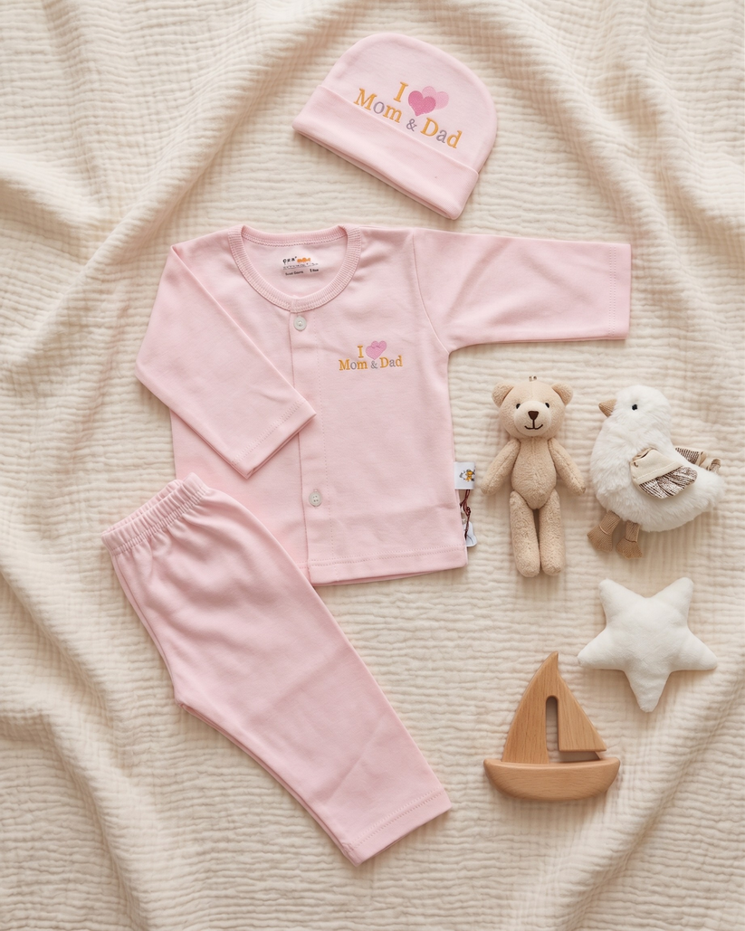 Newborn Cap Night Suit – Complete Sleepwear Set – Little Hoories